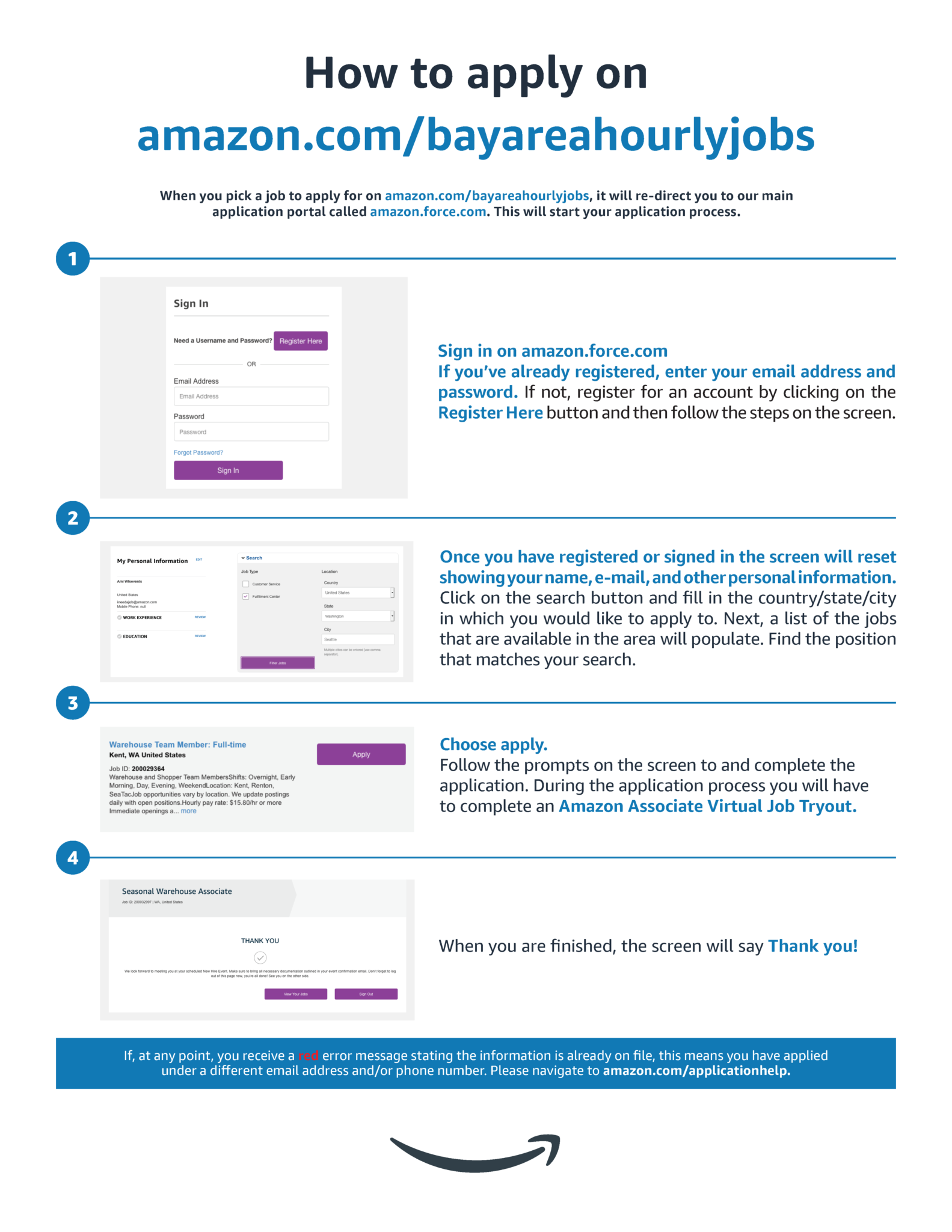 Amazon Application Event - work2future